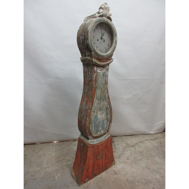 19th Century Contemporary Scandinavian Mora Gray Clock | Chairish