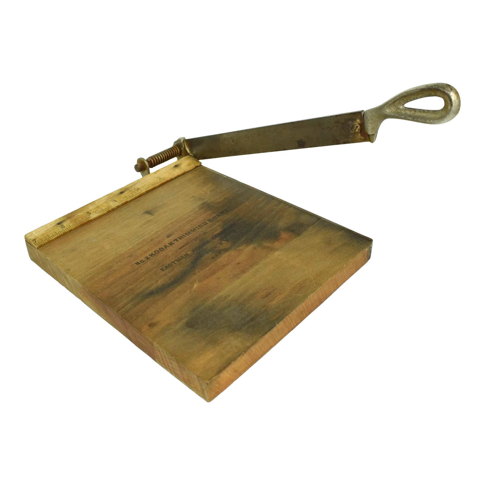 Mid 20th Century Eastman Kodak Wooden Trimming Board Usa | Chairish