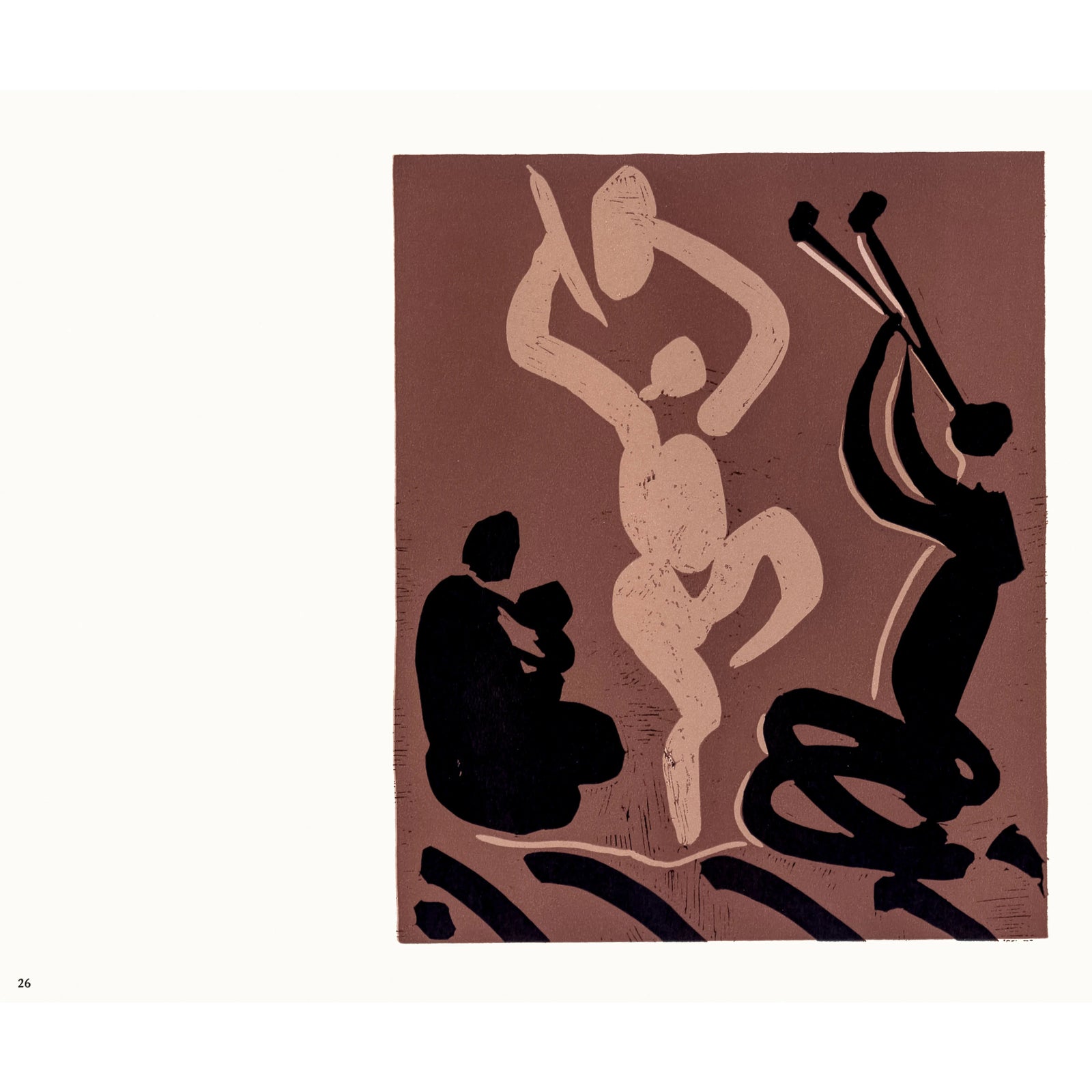 1962 Pablo Picasso Linocut Engraving "Mother and Child, With Dancer and ...