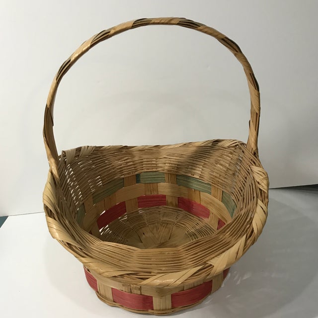 Vintage Mexican Bonnet Easter Basket | Chairish