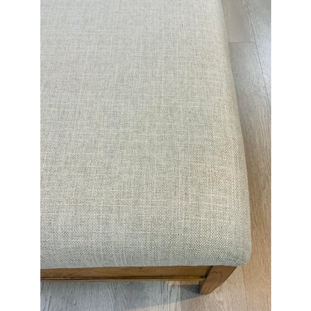 Theodore Alexander Modern Light Oak Finished Bench | Chairish