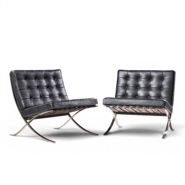 Mies Van Der Rohe for Knoll Mid Century Barcelona Mid Century Lounge ...
