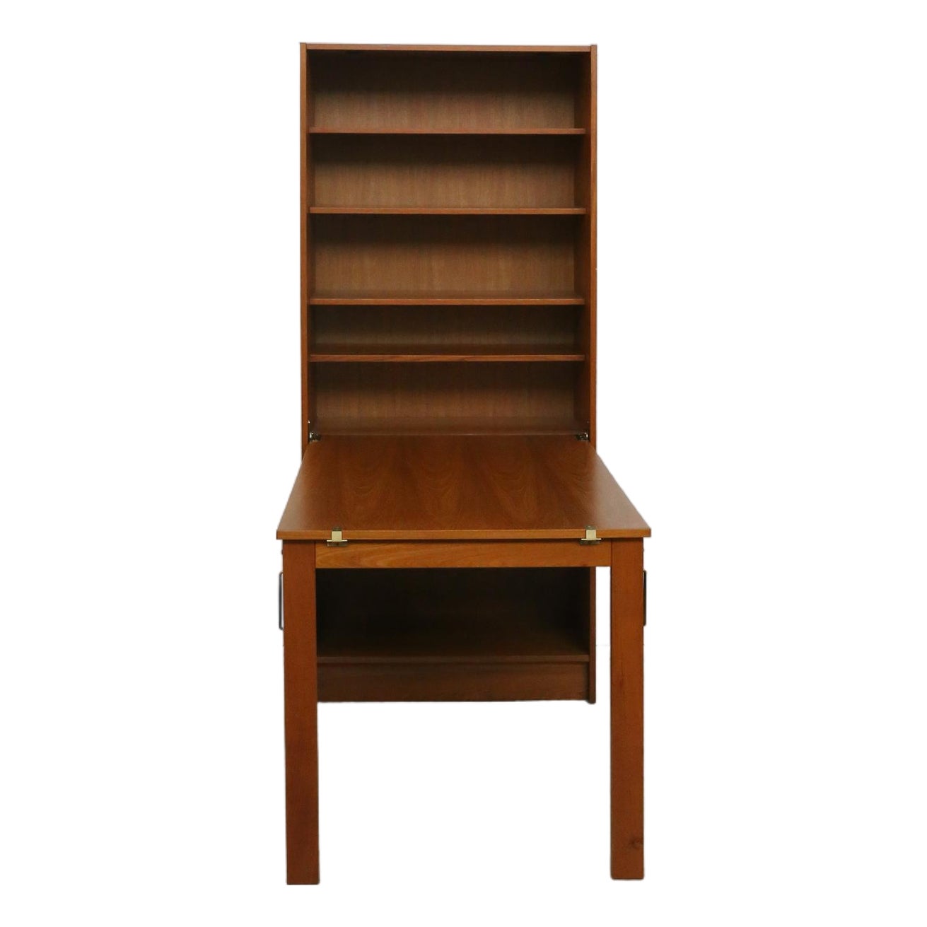 Mid 20th Century Domino Møbler Folding Desk and Bookcase | Chairish