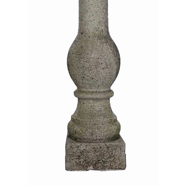 Vintage Late 20th Century Carved Granite Balustrade Railing | Chairish