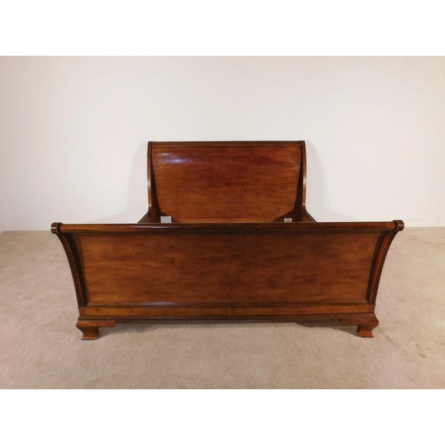 Massive Henredon Aston Court Mahogany Carved King Kingsize Sleigh Bed ...