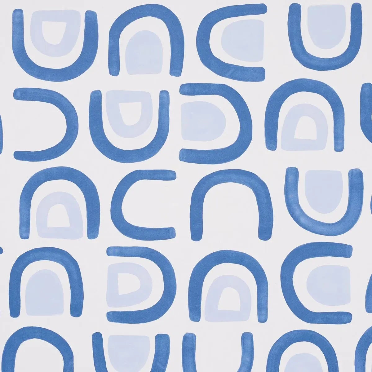 Schumacher X Hadiya Williams Threshold Wallpaper in Lapis | Chairish