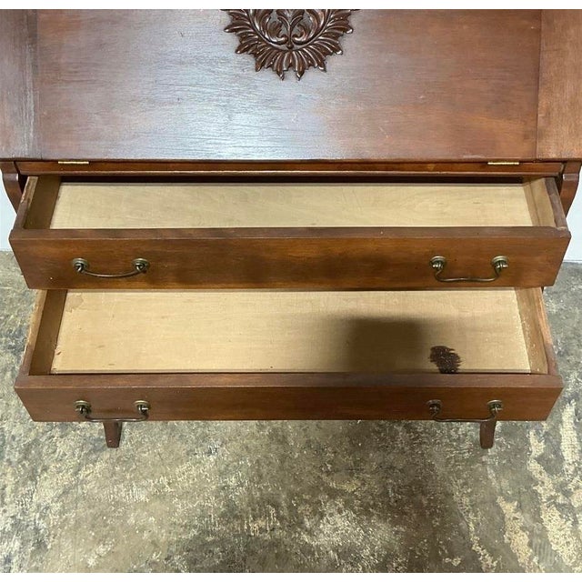 Antique Victorian Slant-Front Secretary Desk | Chairish