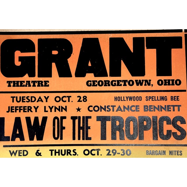 1941 Original Screenprint Movie House Poster | Chairish