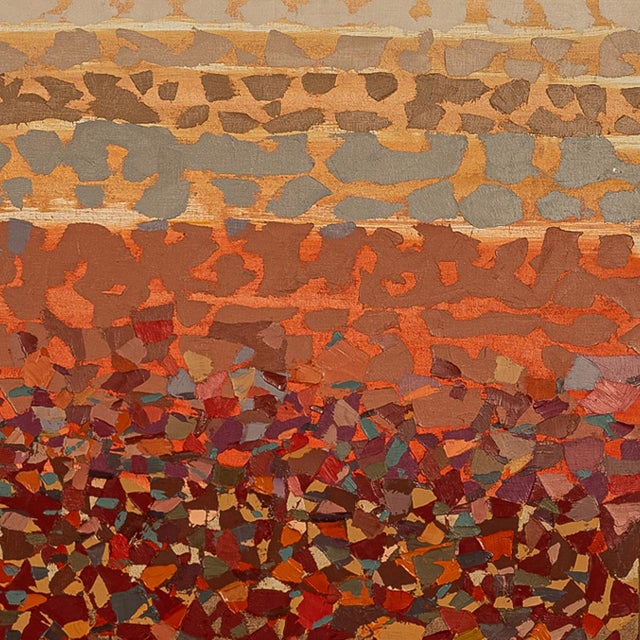 Pacific Northwest Oregon Modernist Oil Canvas Abstract Landscape ...