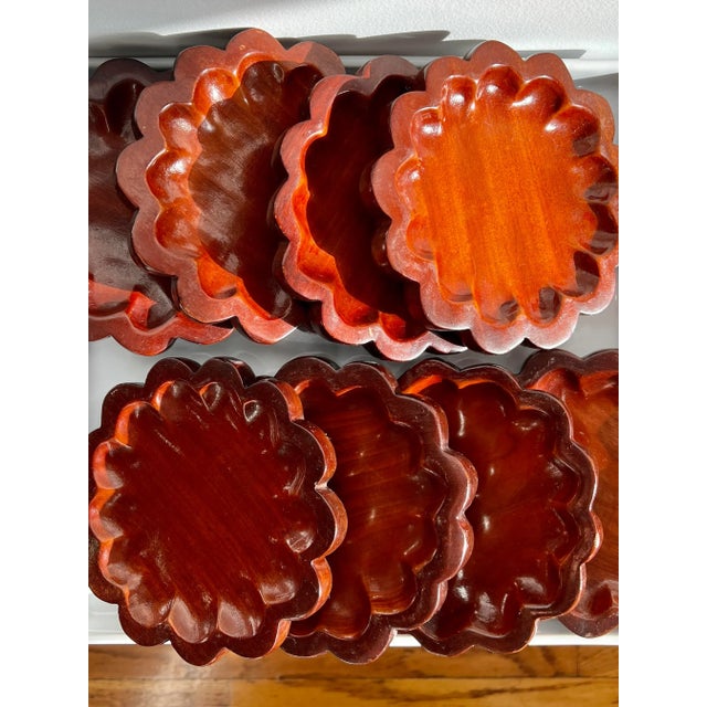 1940s Mahogany Wood Haitian Serving Set- 9 Pieces | Chairish