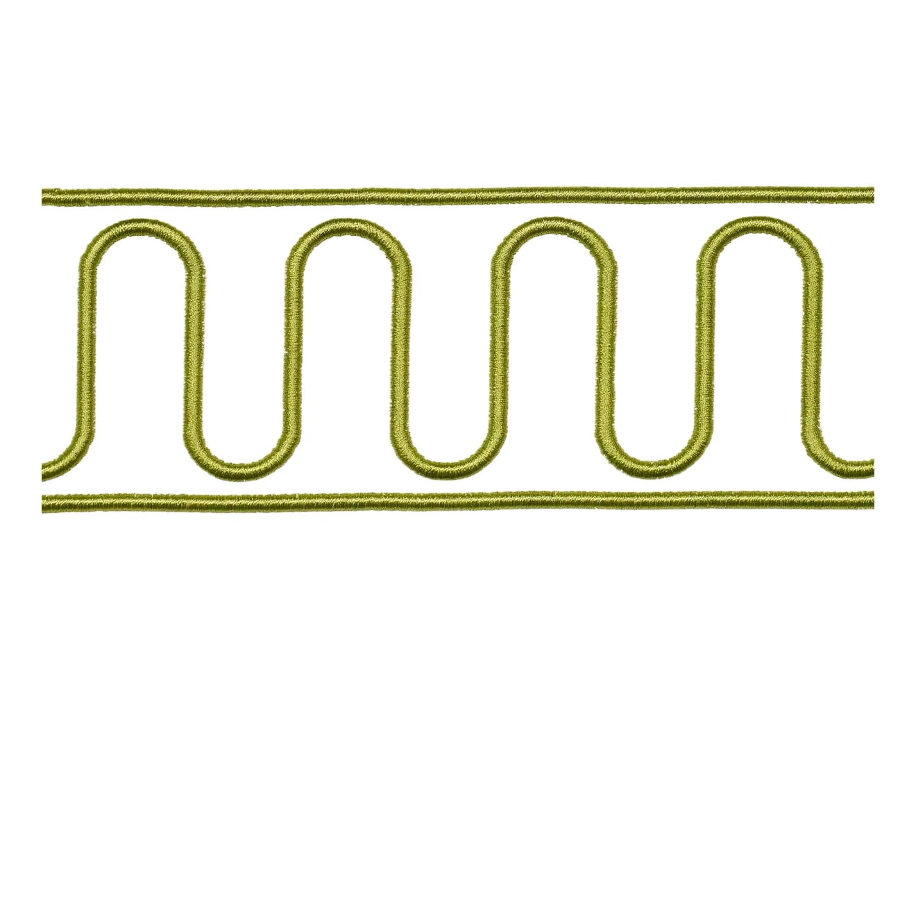 Schumacher X Paloma Contreras Royere Scroll Trim In Green | Chairish