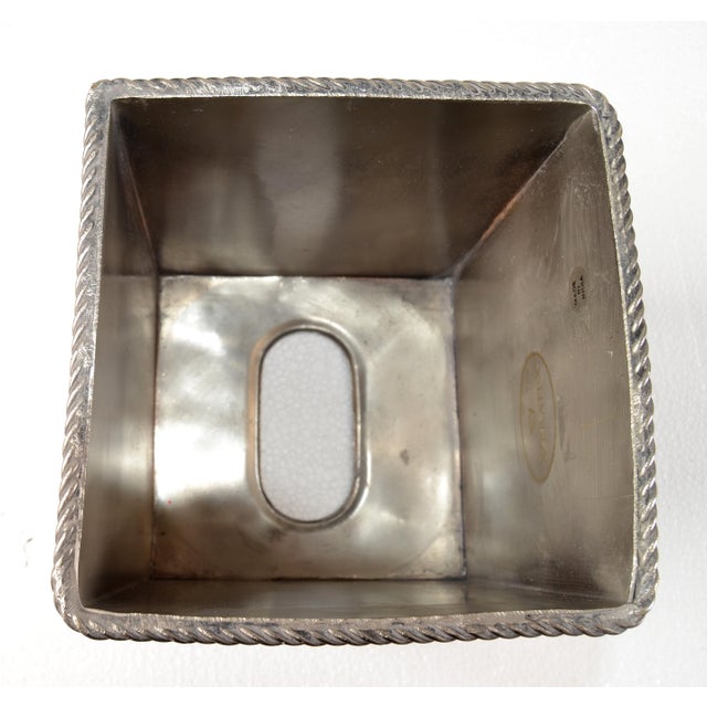 1970s Bohemian Hand Embossed Stainless Steel Tissue Box Cover Veratex ...