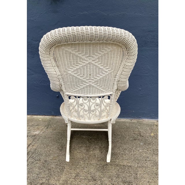 Victorian Wicker Rocking Chair | Chairish