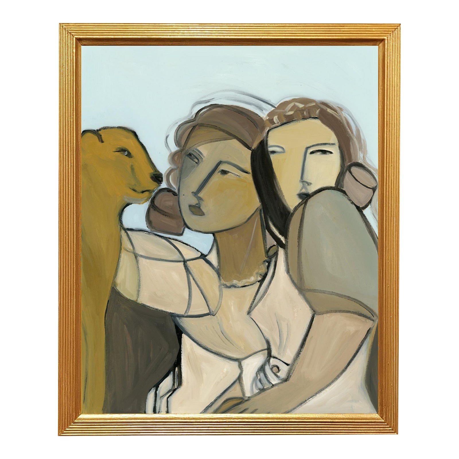 Mid Century Modern Cubist Abstract Figurative Angels Vintage Swedish ...