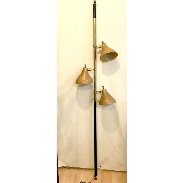 Mid-Century Modern Spring Loaded 3-Globe Floor Lamp | Chairish