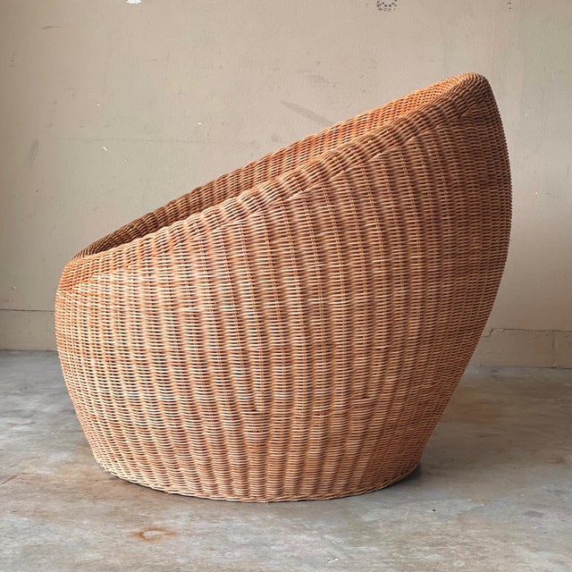 1970s Eero Aarnio Style Wicker Pod Chaird- a Pair | Chairish