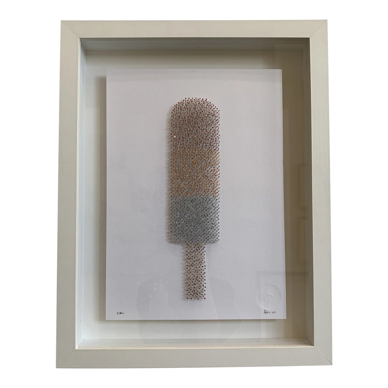 "Blow" Contemporary Minimalist Framed Sculpture by Stephen Graham ...