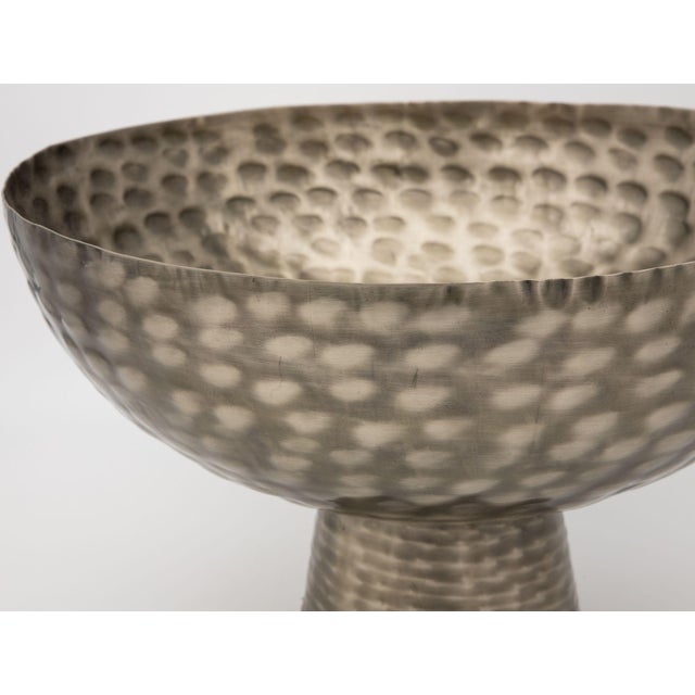 Jamie Young Brushed Nickel Chalice Bowl | Chairish