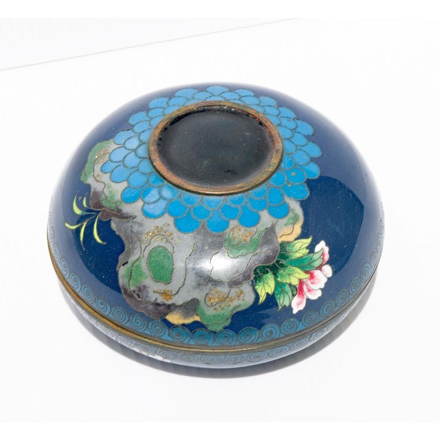 Early Japanese Silver Wire Cloisonné Box | Chairish