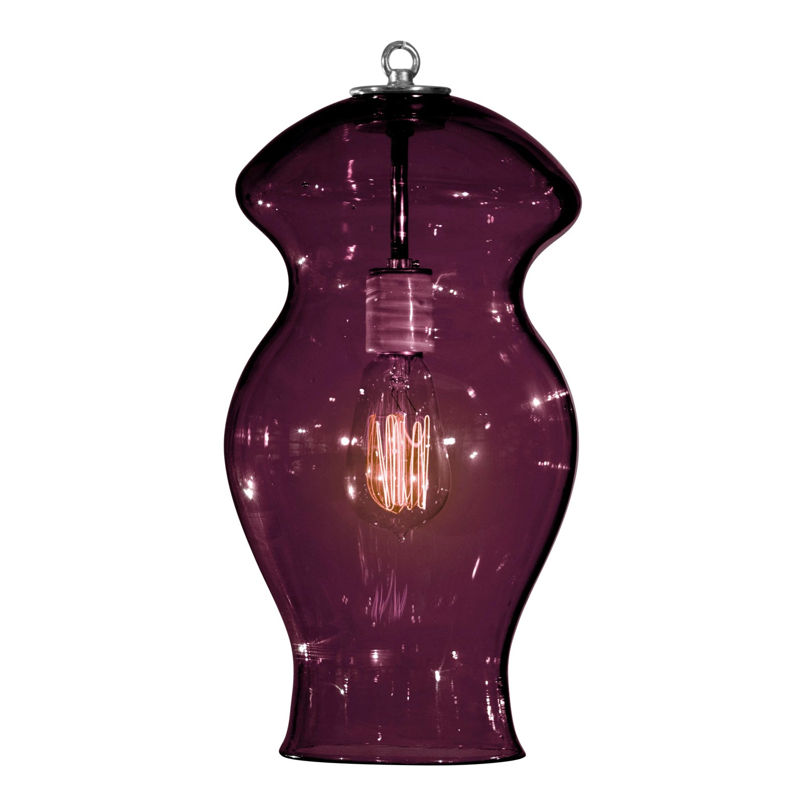 Sol Pendant Light from the Versuvius Collection in Lilac | Chairish