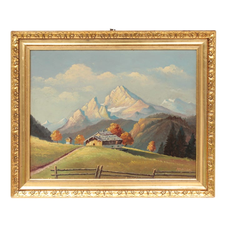 Max Bader, South German Classicism, 1920s, Oil on Cardboard, Framed ...