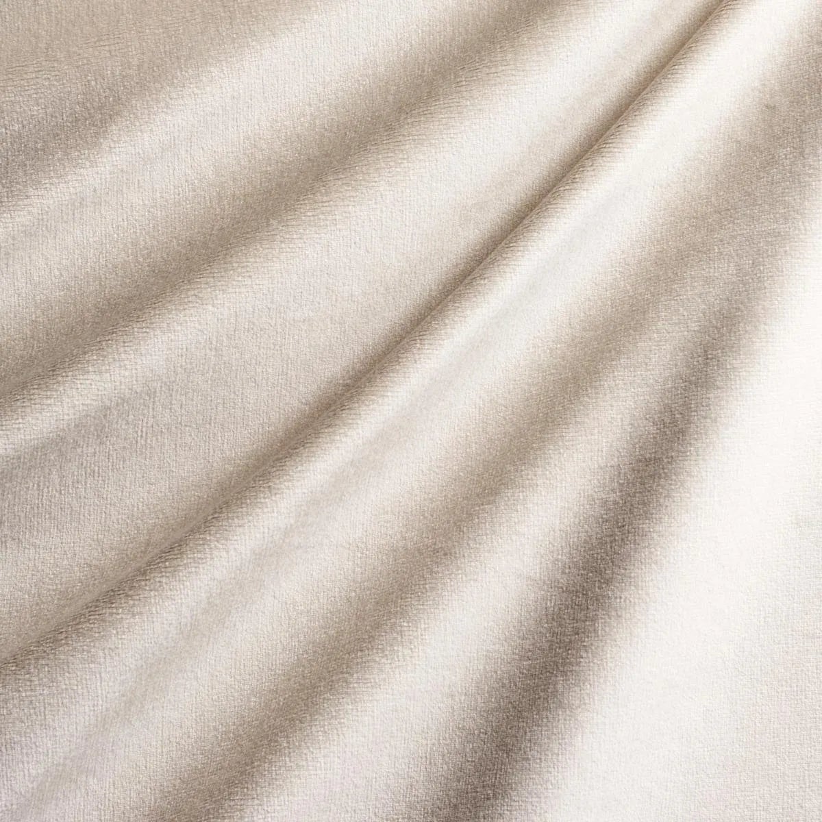 Sample - Schumacher Sumptuous Silk Wool Velvet Fabric in Ivory | Chairish
