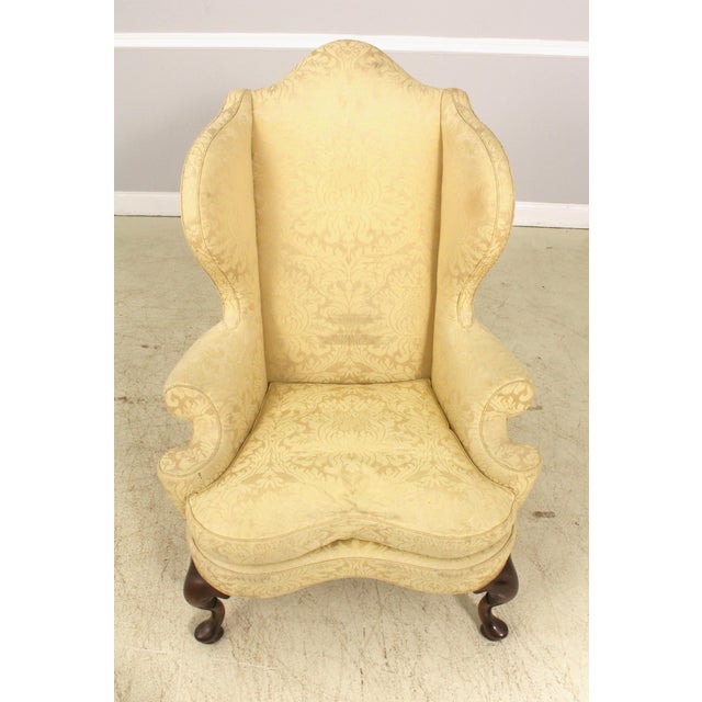Kittinger Colonial Williamsburg Cw-163 Mahogany Wing Chair | Chairish
