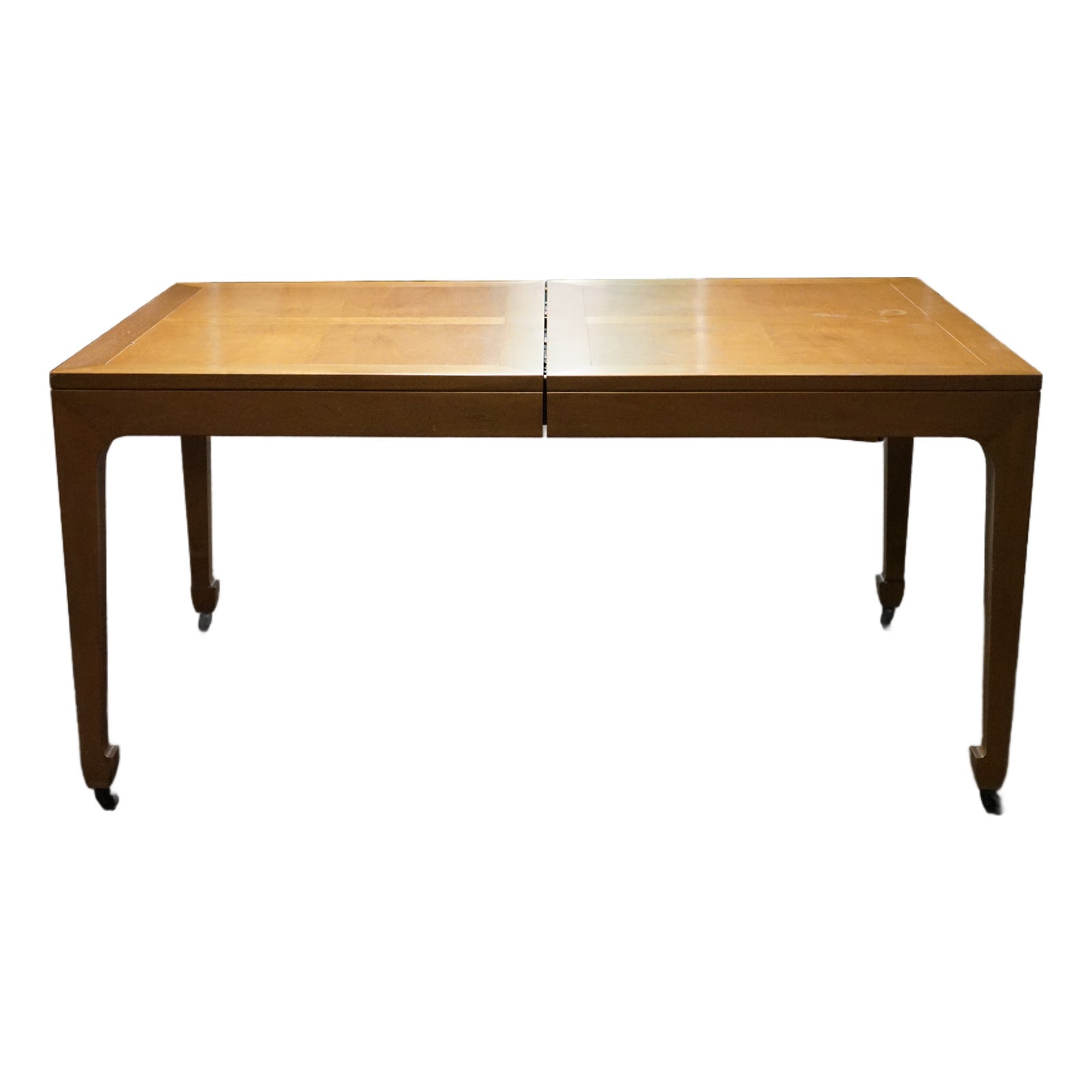 1950s Michael Taylor for Baker Walnut Extension Dining Table Far East ...