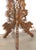 Carved Table with Marble Inset Top | Chairish
