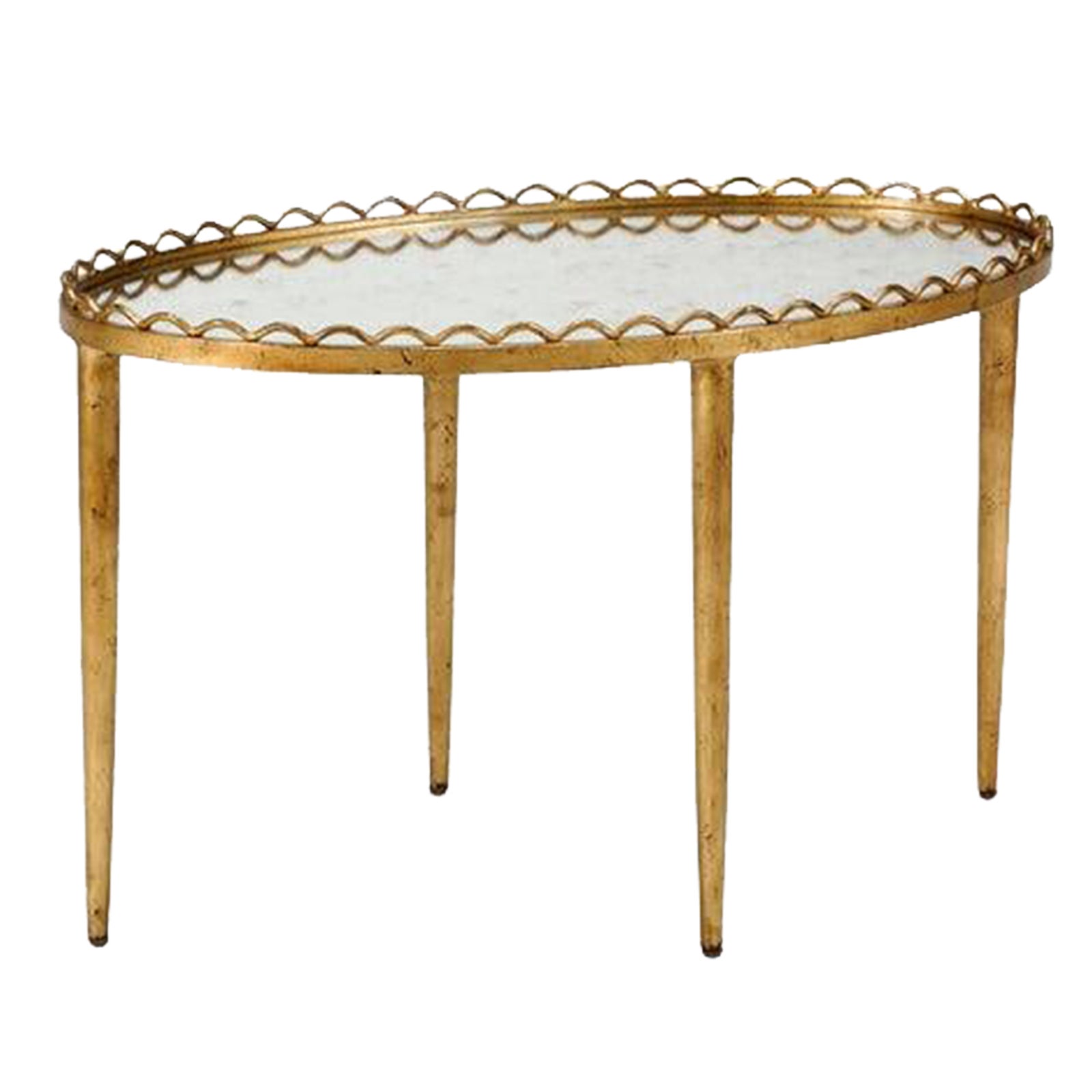 Chelsea House Notting Hill Classic Cocktail Table With Scalloped Mirror ...
