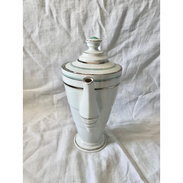 1930s Art Deco Porcelain Bavaria Coffee Pot, Made in Germany | Chairish