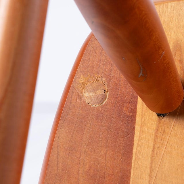 Late 20th Century Vintage Charles Webb Modernist Cherry Rocker | Chairish