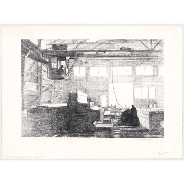 Bill Stilson Steel Number 2 Industrial Lithograph | Chairish