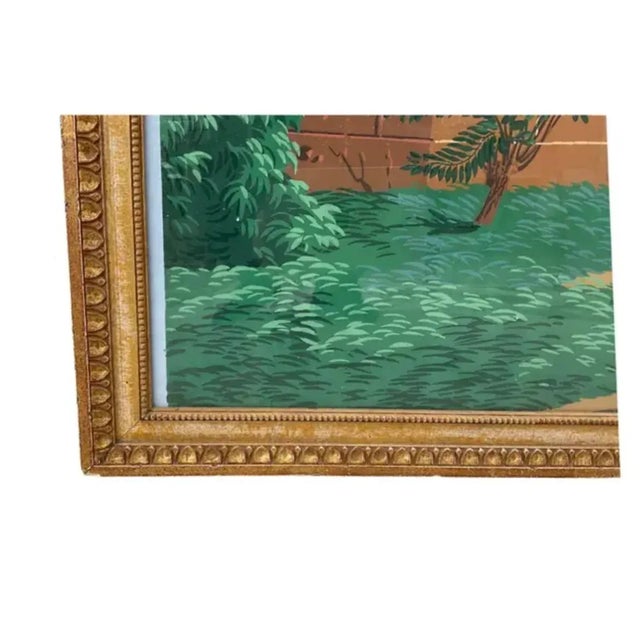 Pair of Framed Zubar Wallpaper Panels | Chairish