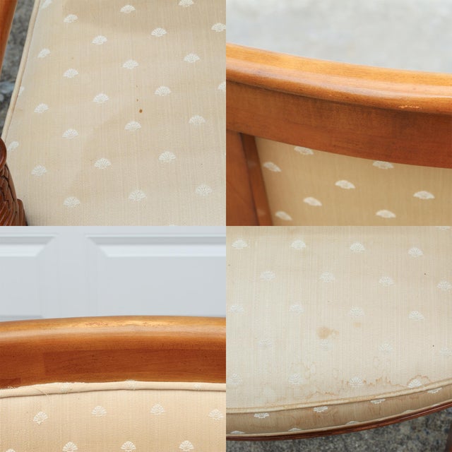 1980s Century Furniture Capuan Arm Chairs With Serpent Dolphin Carvings ...