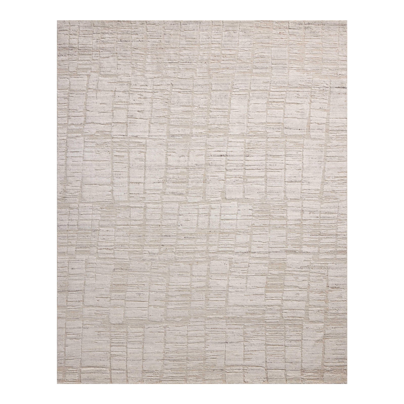 Jean Stoffer x Loloi Daniel Antique Ivory 18" x 18" Sample Rug | Chairish
