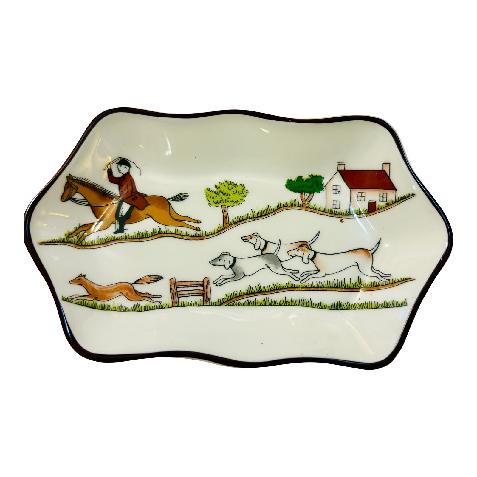 Coalport Fine Bone China “Hunting Scene” Trinket Dish – Made in England ...