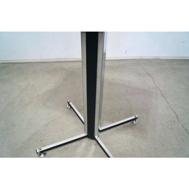 1970’s Mid-Century Modern Chrome Pedestal Tv Stand | Chairish