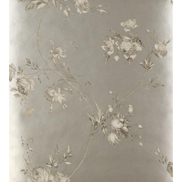 Darcy Wallpaper - Gray - Sample | Chairish