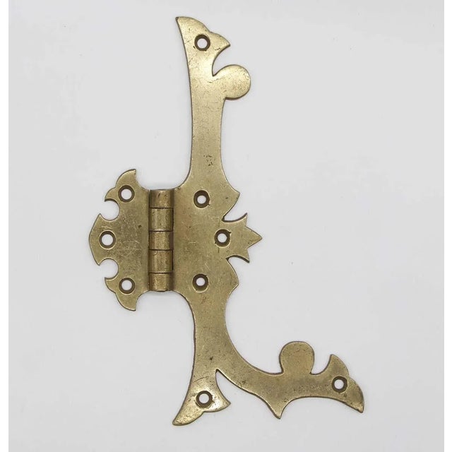 Vintage L Shaped Brass Door Strap Cabinet Hinge Chairish