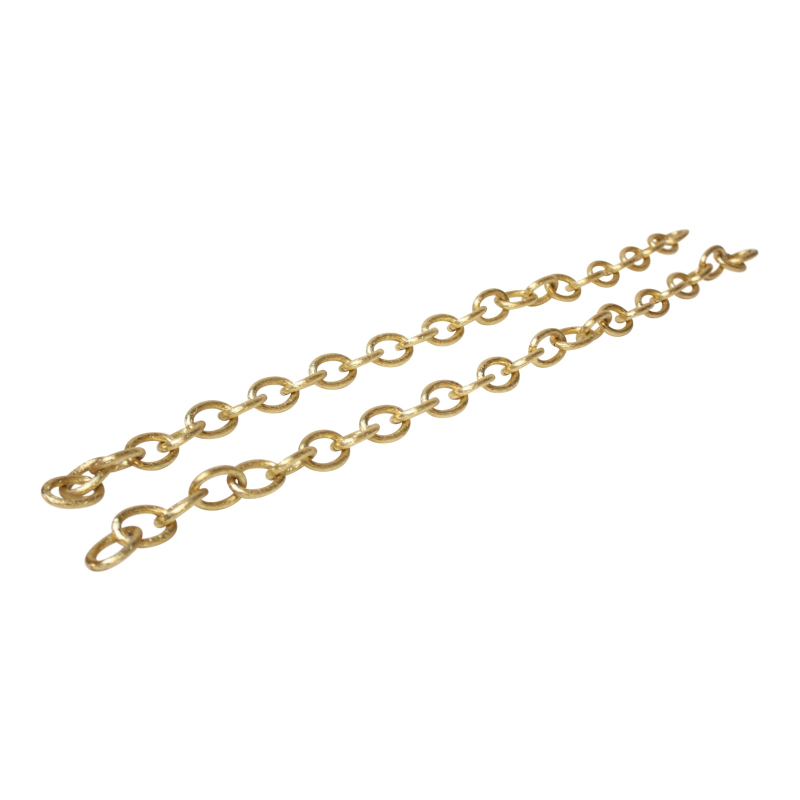Vintage Gilt Metal Decorative Chains - a Pair | Chairish