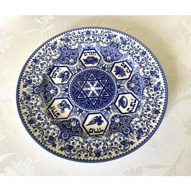 Late 21st Century Spode Blue Room Collection, Judaica Collection, Seder ...
