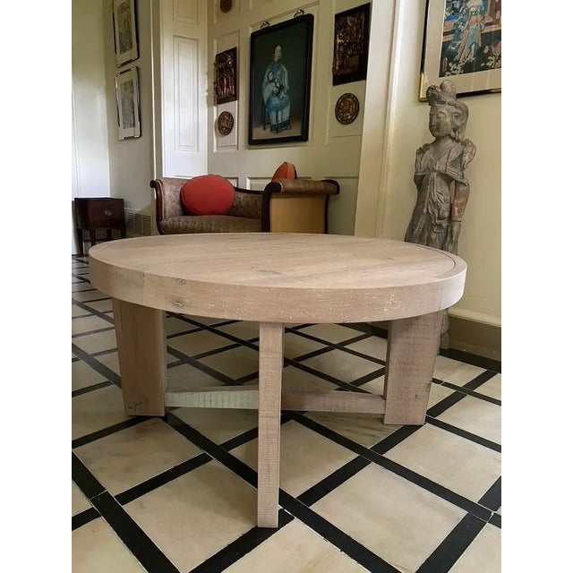 Contemporary Modern Solid Oak Table | Chairish