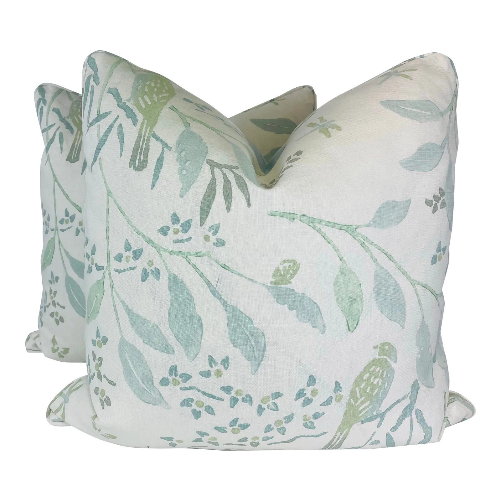 Gailbraith & Paul "Sumi" in Willow 22" Pillows-A Pair | Chairish