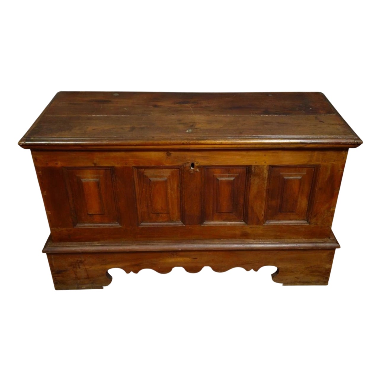 Large Antique Walnut Chest, 1700s | Chairish
