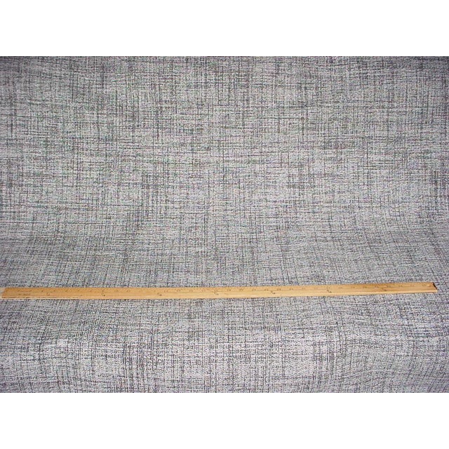 Contemporary Rafu Loam Grey White Silver Chenille Strie Upholstery ...