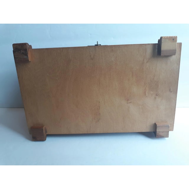 1970s Vintage Cedar Small Vanity Box | Chairish