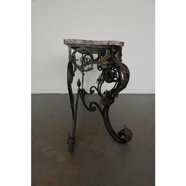 Vintage Neoclassical Console Table Attributed to Maitland-Smith | Chairish