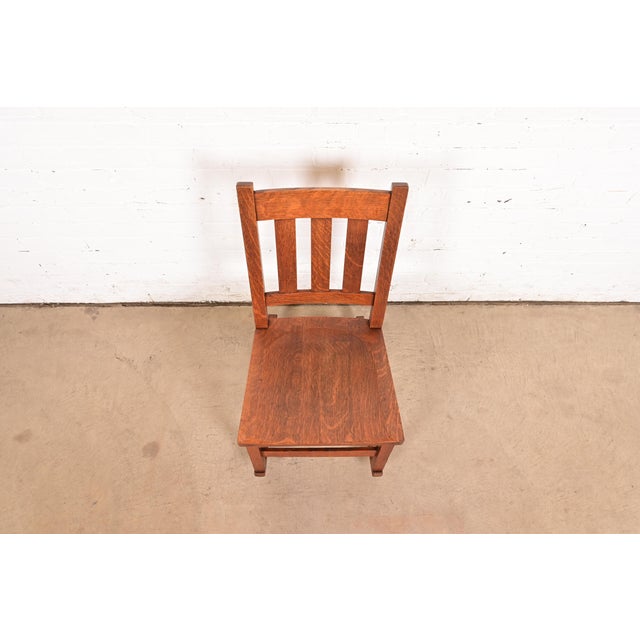 Stickley Brothers Antique Mission Oak Arts & Crafts Sewing Rocking ...
