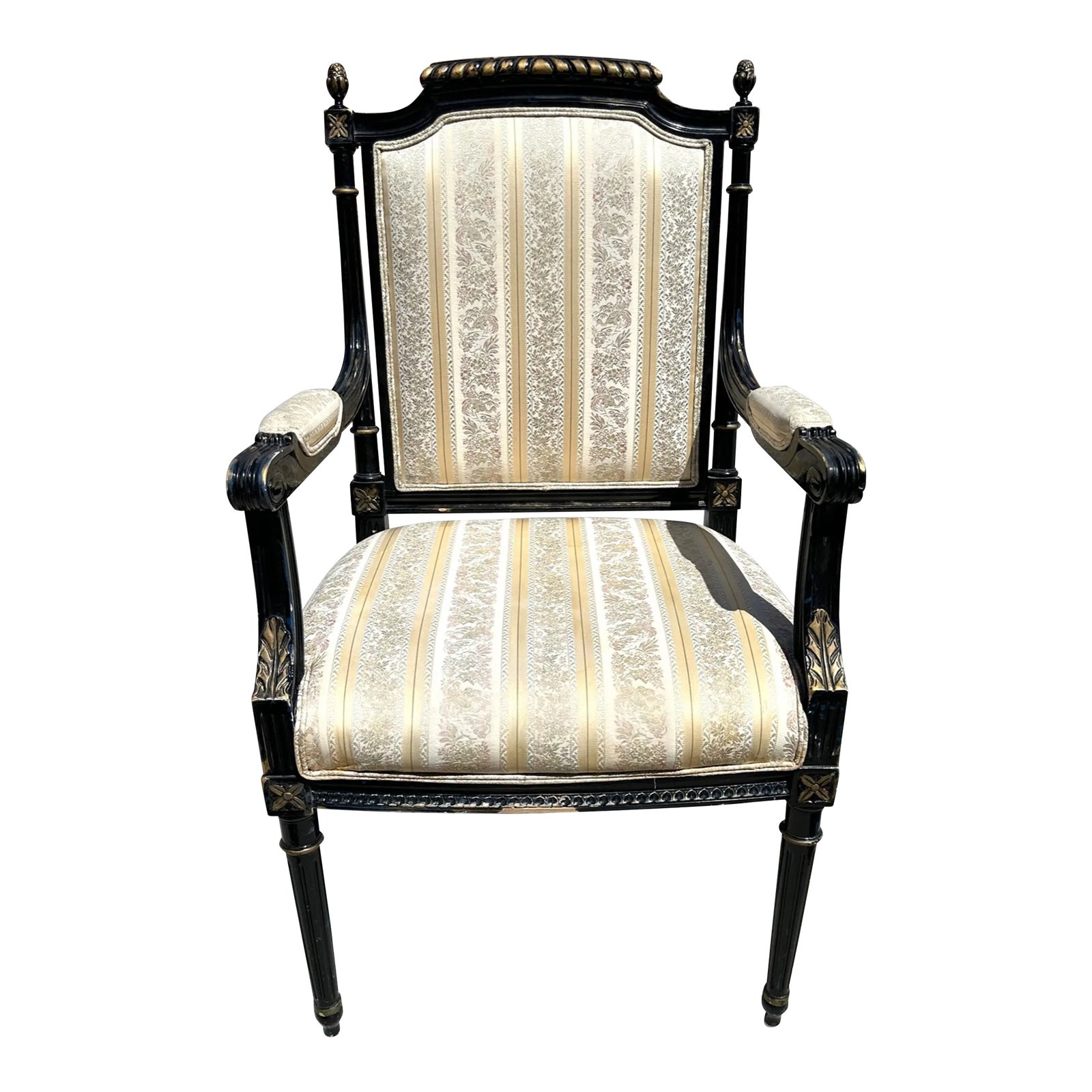 Vintage Louis XVI Arm Chair | Chairish